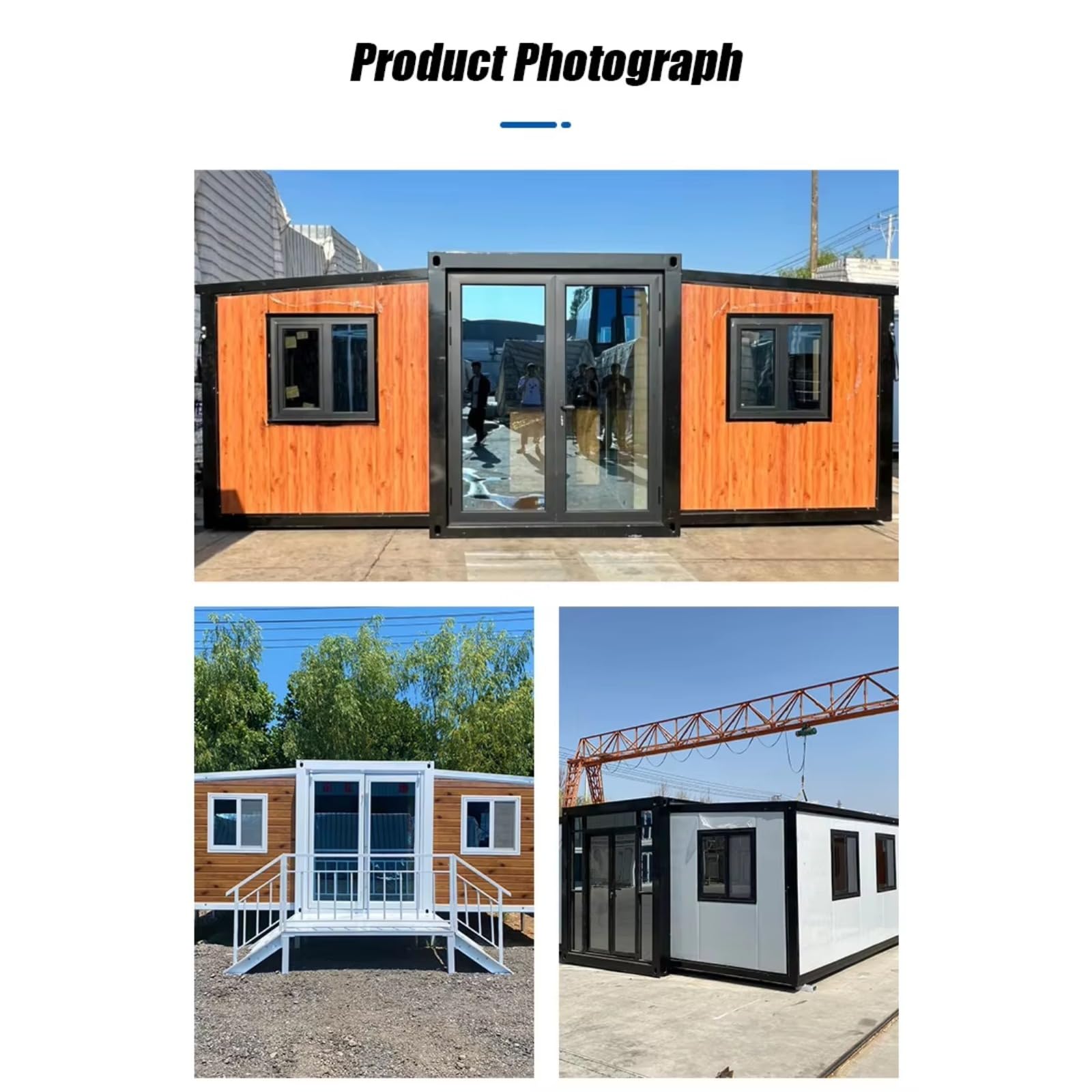 Mobile Container House Tiny Mobile Home Expandable Fast Build Garden Construction Assembled Flat Pack for Outdoor Portable Modern Designed Single Travel Cabin Family Villa