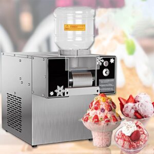 XURUIUS Mini Snowflake Ice Machine, European Shaved Ice Machine, Korean Smoothie Machine, Snowflake Shaved Ice Machine (120KG)