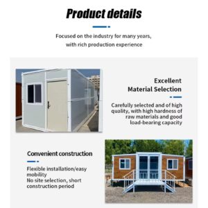 20ft 30ft 40ft Luxury Living Building Cabin Expandable Container House Prefabricated Modular Container Site Office/Sandwich Panel Office