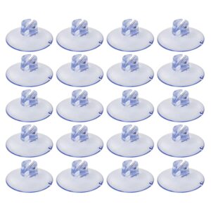 rlecs 20pcs 40mm mini opening suction cup light string clip cord suction cup clear pvc suction cup hook kitchen bathroom shower basin connector suitable for decorating bathroom kitchen bedroom