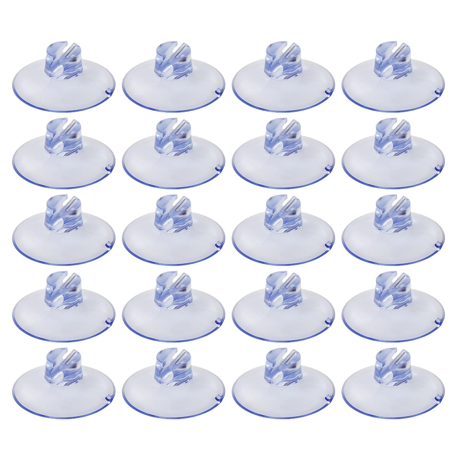 RLECS 20PCS 40mm Mini Opening Suction Cup Light String Clip Cord Suction Cup Clear PVC Suction Cup Hook Kitchen Bathroom Shower Basin Connector Suitable for Decorating Bathroom Kitchen Bedroom