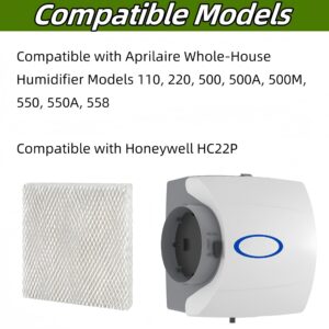 ITidyHome 4-Pack 10 Water Panel Replacement Humidifier Filter Compatible with Aprilaire Whole-House Humidifier Models 110, 220, 500, 500A, 500M, 550, 550A, 558, Compatible with Honeywell HC22P