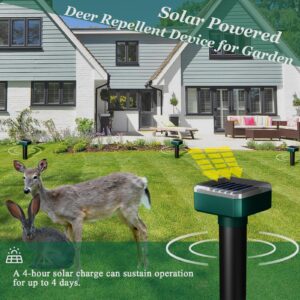 INENNT 6 Pack Deer Repellent,Deer Repellent Devices,Deer Repellent Devices for Garden,Deer Repellent for Plants,Deer Deterrent Devices Outdoor,Solar Deer Repellent Devices,Sonic,Waterproof