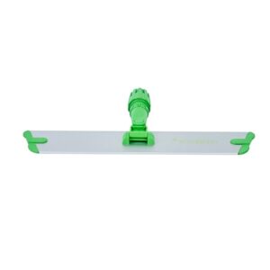 Restaurantware-Clean Tek Professional 15.7 Inch Flat Mop Plate Frame, 1 Quick Connect Mop Frame for Wet Or Dry Mop Pads - Mop Pads Sold Separately, Durable, Green Aluminum Cleaning Mop Pad Frame