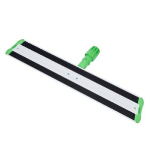 Restaurantware-Clean Tek Professional 23.6 Inch Flat Mop Plate Frame, 1 Quick Connect Mop Frame for Wet Or Dry Mop Pads - Mop Pads Sold Separately, Durable, Green Aluminum Cleaning Mop Pad Frame