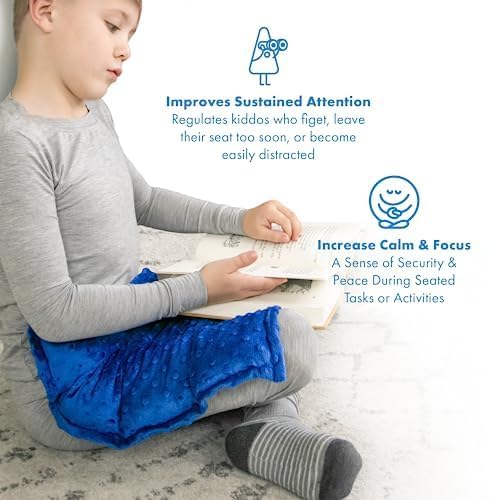 Harkla Weighted Lap Pad for Kids (Deep Blue)