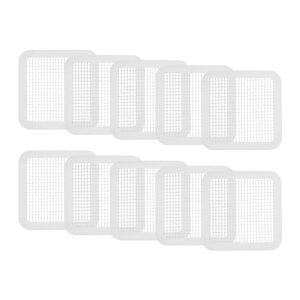 YUELER 10pcs Disposables Shower Drain Hair Catcher Stickers for Floor Drain Bathtub Bathroom Kitchen Filter Screen Stopper