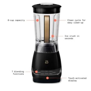 Generic Beautiful High Performance Touchscreen Blender, Black Sesame by Drew Barrymore