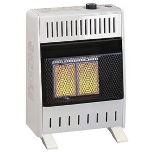 procom heating natural gas ventless infrared plaque heater with base feet - 10,000 btu, manual control - model# mn100hpa-b