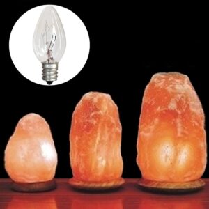 MMBGJKG Incandescent C7 E12 Base Bulbs,15 Watt Replacement Bulbs for Himalayan Salt Lamps & Baskets, Chandeliers, Scentsy & Wax Warmers, Night Lights,120V, Dimmable (10)