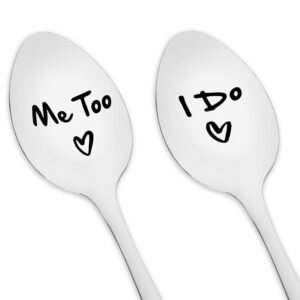 wedding gifts for couples i do me too spoons for bride groom wedding engagement gifts for boyfriend girlfriend engraved tea coffee spoon birthday anniversary christmas gifts for wife husband couple