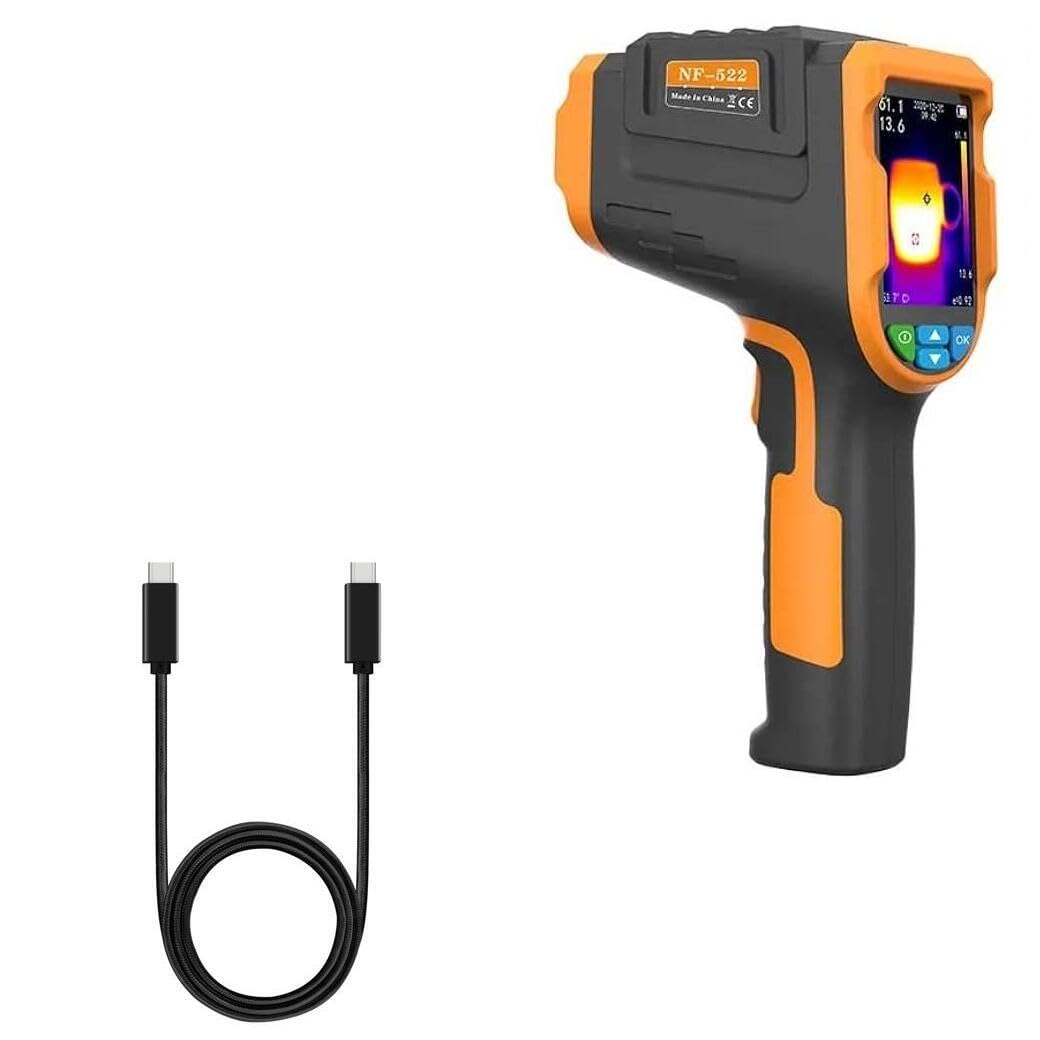 BoxWave Cable Compatible with Noyafa NF-525 Handheld Thermal Imager - DirectSync PD Cable (3ft) - USB-C to USB-C (100W), Type C Braided 3ft Charge and Sync Cable - Jet Black