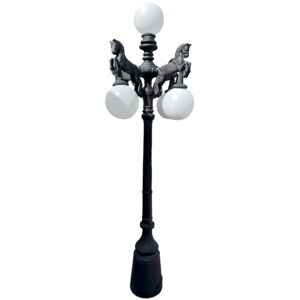 The King's Bay 10 Ft 5 Arm Horse Pole Light for Commercial or Residential Use