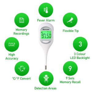 Bundle of Digital Thermometers, Oral Thermometer for Fever