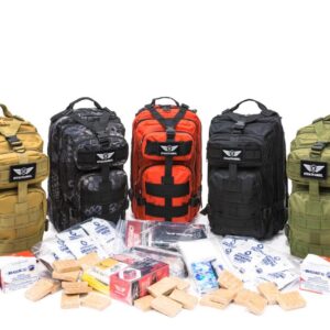 Stealth Angel 1 Person Black 72 Hour Emergency Kit - Survival Bag for Earthquakes, Hurricanes, and Other Natural Disasters