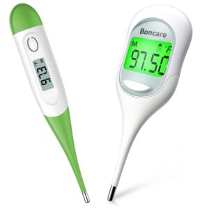 bundle of oral thermometers for fever for family use