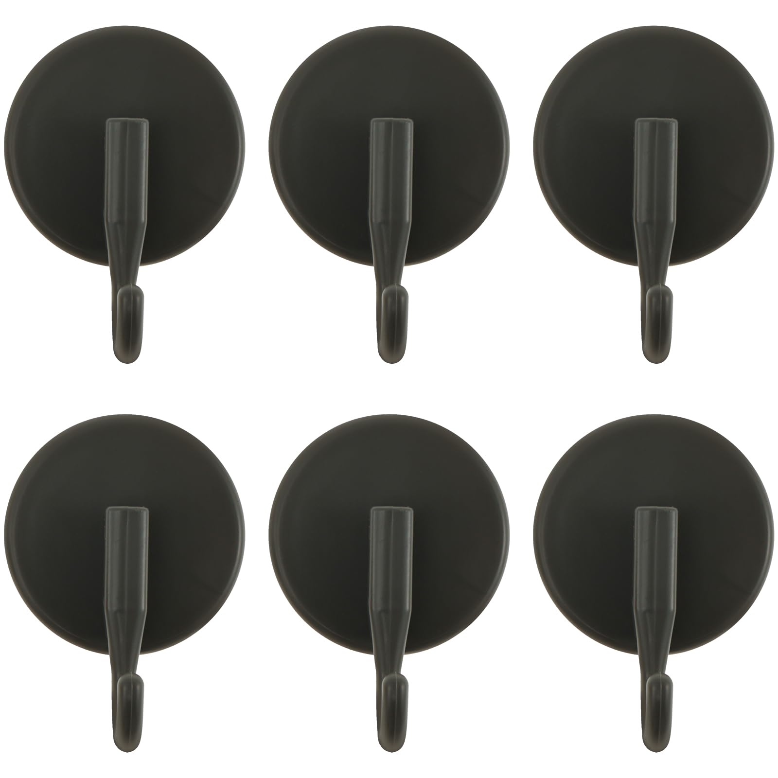 6 Pcs Suction Cup Hooks for Shower, Heavy Duty Vacuum Shower Hooks for Inside Shower, Removable Suction Cup Hanger for Wall, Window, Glass, Mirror, Tile, Hold up to 11 Pounds