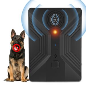 no bark deterrent device indoor, anti barking device, dog bark deterrent devices, 45 ft barking dog deterrent, 3 modes electric bark box, for small, medium and large dogs, indoor and outdoor use