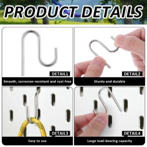 30 Pcs Long Shed Hooks for Hanging Heavy Duty Individual Utility Hooks Universal Wall Mounted J Utility Hangers for Tools Shovels Rakes Bikes Organization