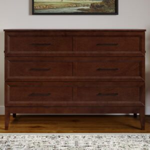 AFI, Sienna Full Murphy Bed Chest with Built-in Charger, Walnut