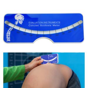 Csnbfiop Back And Spine Scoliosis Diagnosis Tools 0-30° Scoliosis Test Meter Measurement Tools Scoliometer For Adults Children