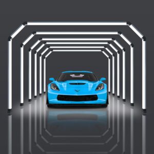 goslarlit led tunnel lighting, car detailing tunnel for car care,inflatable 6500k,110-120lm/v,100mm