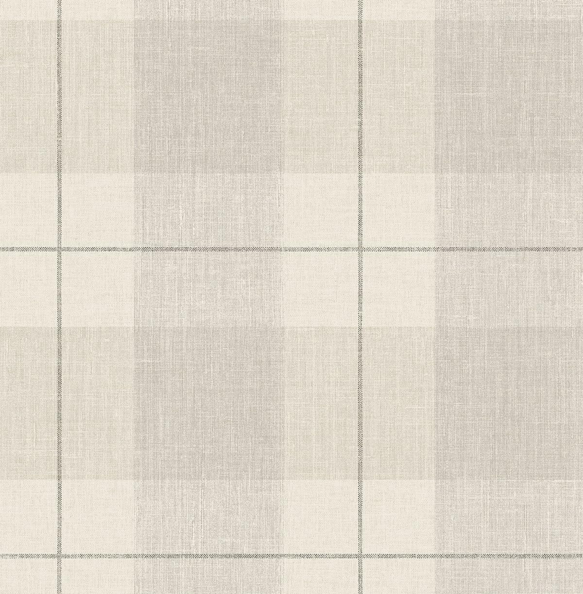 NextWall Lenox Hill Plaid Peel and Stick Wallpaper (Neutral)