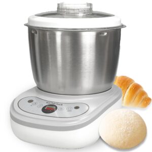 dough mixer 7l large capacity electric dough maker with ferment function for baking bread dough&pizza dough - dough whisk 304 stainless steel blender add water/seasoning with top small window