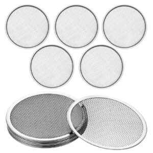 10 pack stainless steel sprouting lids, mason jar sprouting lids, mesh bean sprout sieve lids for mouth mason jar, growing bean, seed