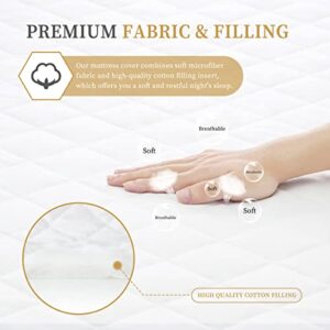 Bundle Safe and Sound Waterproof Quilted Mattress Pad + Waterproof Quilted Mattress Pad （White ＆ Grey）