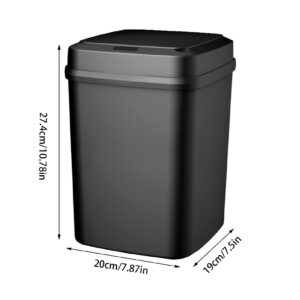 Huvqianu Touchless Trash Can, Automatic Sensor Trash Can, Electric Trash Can with Lid, Smart Wastebasket, Kitchen Trashcan, 13L Trash Bin, Touchless Garbage Bin, Sensor Garbage Can, Modern Trash Can