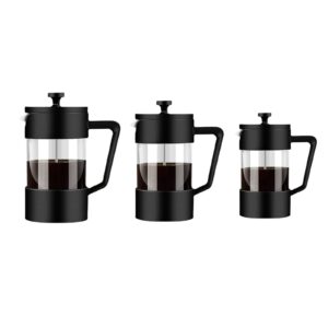 Csnbfiop 350/600/1000ml Thickened Glass Coffee Press- Espresso- Coffee Tea Maker Coffee Hand-Made Pot Frothed Milk Press