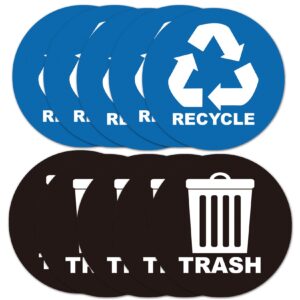 10 pack recycle sticker for trash can,recycle stickers trash stickers,self-adhesive vinyl decals perfect for kitchen necessity home essentials,home,hotel.