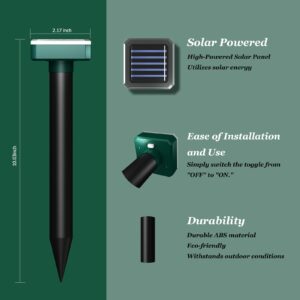 DARUCOT Deer Repellent Devices, Solar Deer Repellent Outdoor, Deer Deterrent Devices,Deer Repellent Devices for Gard, Solar Deer Repellent Devices,Sonic,Electronic and Waterproof