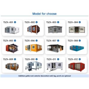 Folding House Solar Tiny Houses Ready to Living 2 Bedroom Mobile Portable Home Prefab Expandable Container House