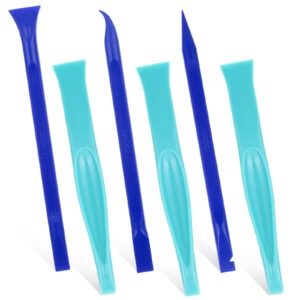 12pack plastic scraper tool non-scratch carbon fiber plastic scrapers pen-shaped paint scrapers multi-purpose stiff scratch off tool for tight spaces kitchen crevices food paint cleaning