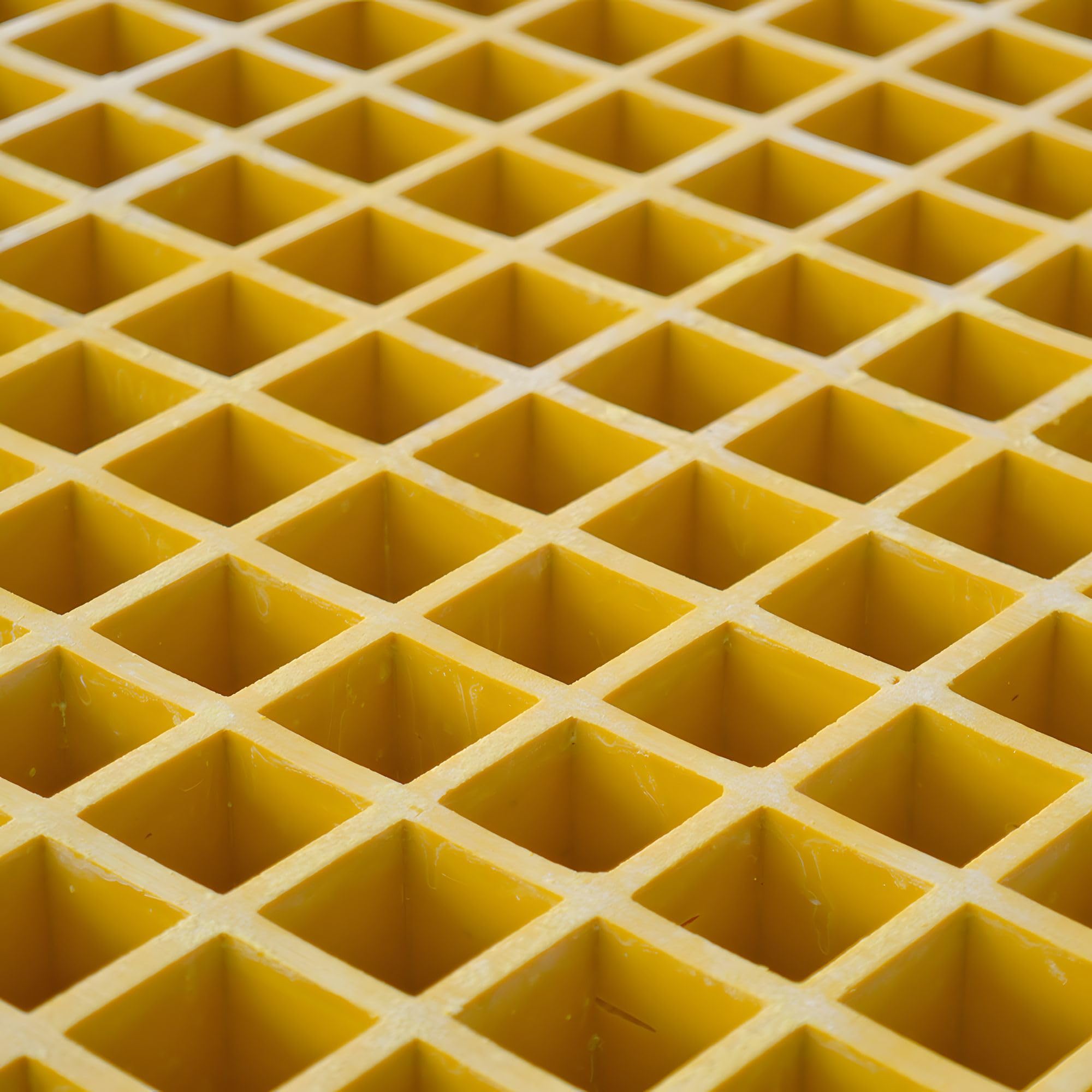 Banfluxion 31.9"x31.9" Fiberglass Floor Grating Car Wash FRP Grating 0.5 tons Bearing Capacity Yellow