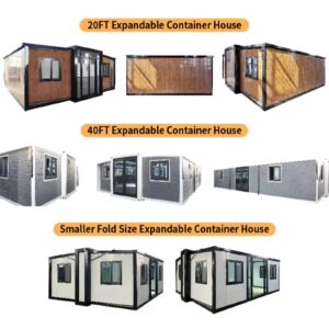 2 Bedroom prefab Foldable Container House Expandable Container Home Mobile Tiny House for Living Office Hospital