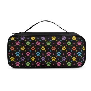 rnyleeg stethoscope case cute cartoon dog paws print stethoscope carrying case lightweight stethoscope storage bag with extra room for bandage scissors and penlights