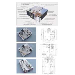 20ft 40ft Prefab Expandable Container Houses Prefabricated Foldable Expanding Container Homes Portable Tiny House 2 3 5 Bedroom