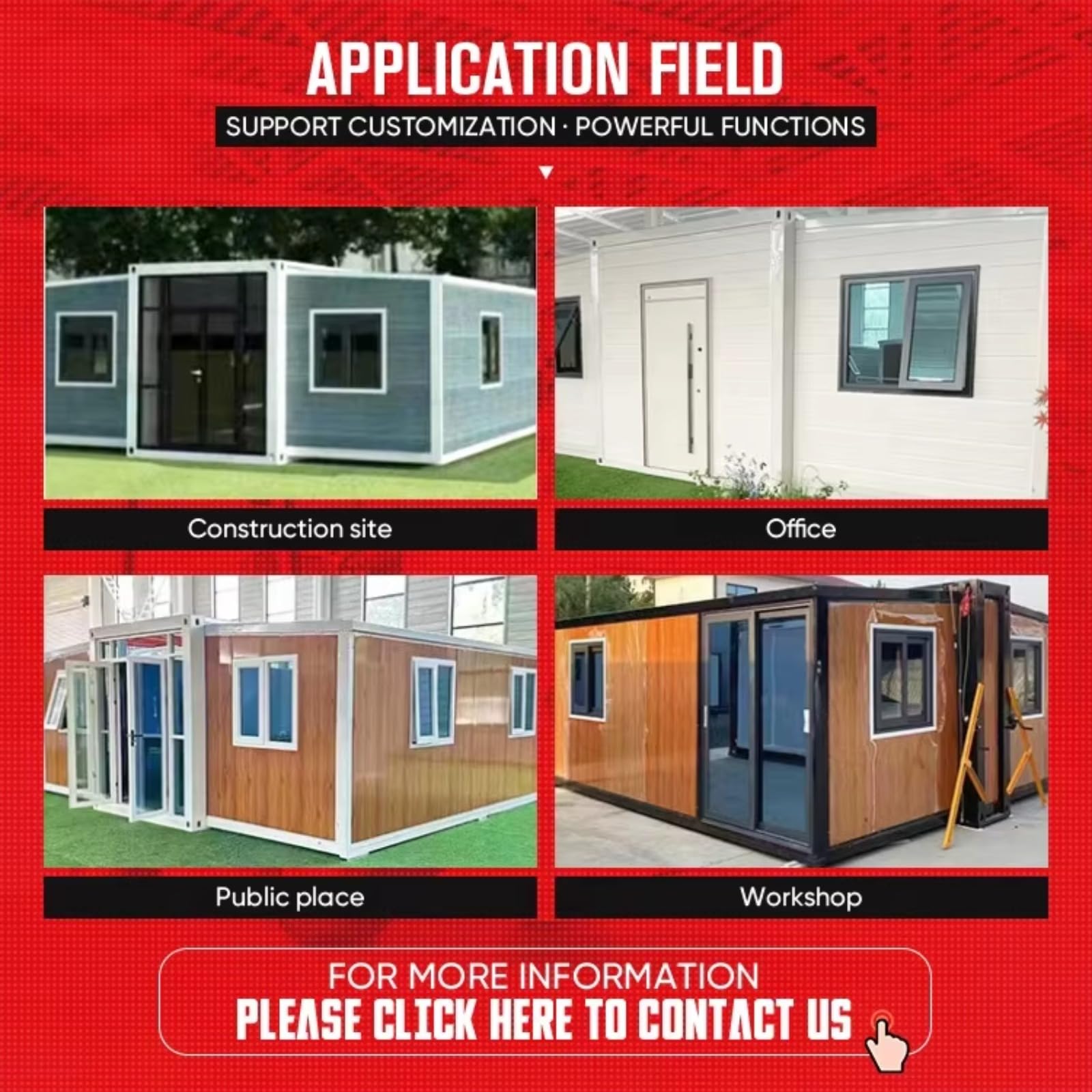 Other Prefab Houses 2 Bed 1 Bath Home 30FT Expandable Folding Mobile Tiny House Prefabricated with Container House