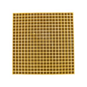 banfluxion 31.9"x31.9" fiberglass floor grating car wash frp grating 0.5 tons bearing capacity yellow