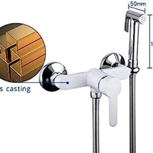 MINJING Kitchen Taps Bidets Brass Bathroom Shower Tap Bidet Toilet Sprayer Bidet Washer Mixer Muslim Shower Hygienic Shower Toilet Faucet