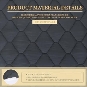 Bundle Safe and Sound Waterproof Quilted Mattress Pad + Grey Waterproof Mattress Pad