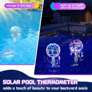 YUELER Multifunctional Solar Pool Swimming Pool Colorful LED Light Display, Waterproof, Energy Saving