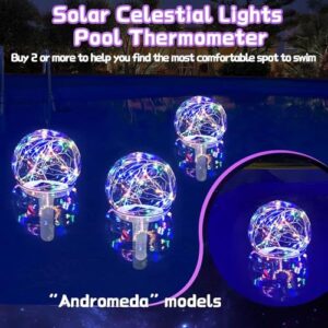 YUELER Multifunctional Solar Pool Swimming Pool Colorful LED Light Display, Waterproof, Energy Saving