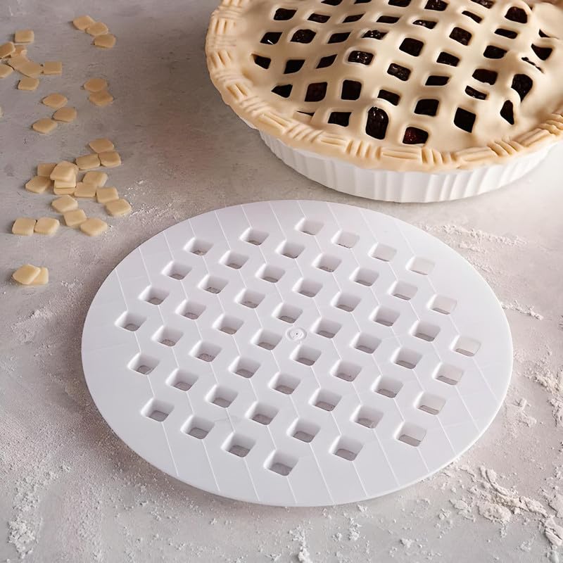 OCS Parts Pro Chef Series Pie Crust Lattice Design Cutters | 9.75-Inch Pie Cutter to Create Perfect, Professional Lattice Design Pie Crusts for Home Kitchens or Commercial Bakeries