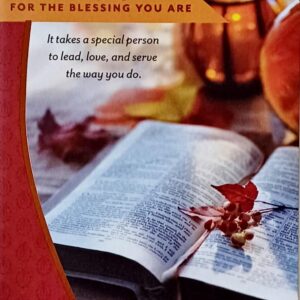 Thanking God For The Blessing You Are - It Takes A Special Person To Lead Love And Serve The Way You Do - Religious Pastor Clergy Ministry Appreciation Greeting Card