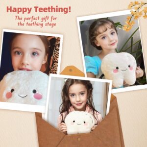 uoozii Non-Shedding 8" | 1lb Tooth Fairy Pillow, Microwavable & Weighted Plush Tooth Fairy Tooth Holder, Warm Tooth Fairy Gifts for Girls & Boys