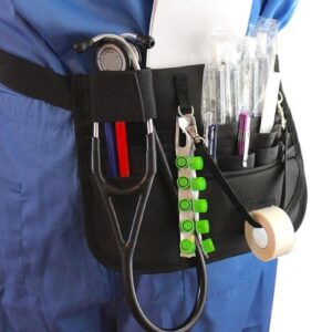 Nurse Fanny Pack, Nursing Fanny Pack Adjustable Elastic Belt Nursing Bags For Nurses Multi Pockets Nurse Tool Belt For Store Stethoscope Scissors Gloves Emergency Supplies